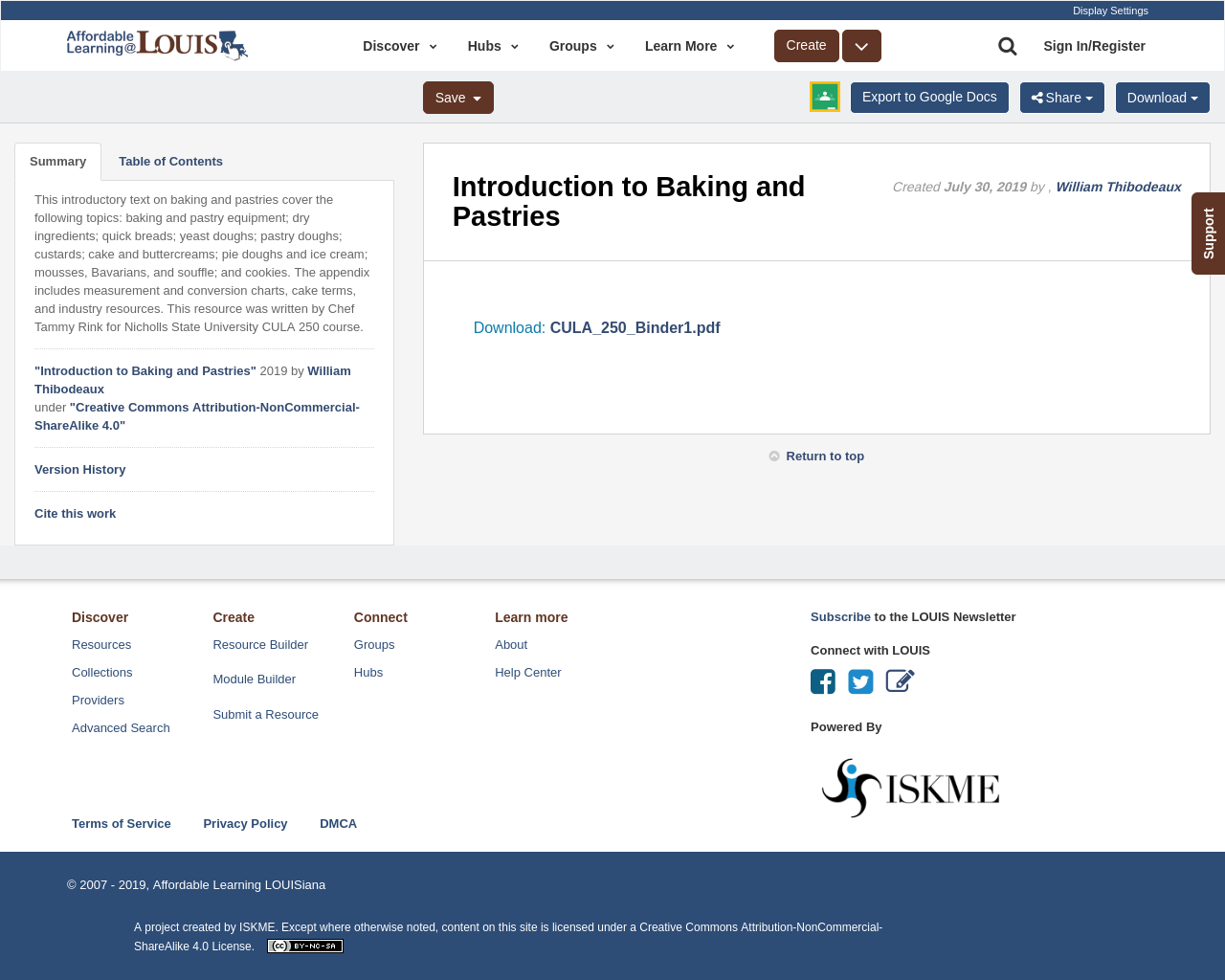 Introduction to Baking and Pastries | OER Repository - Affordable ...